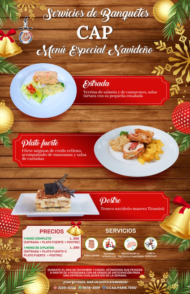 Menú navideño CAP 2021 – Paris-Tegu